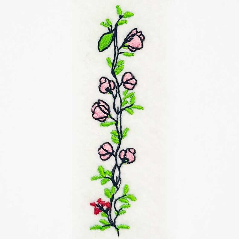 Embroidery Design: EL Floral Set 2: Design B | Embroidery Legacy