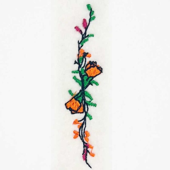 Embroidery Design: EL Floral Set 2: Design G | Embroidery Legacy