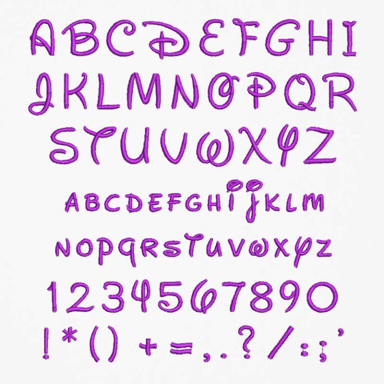 Embroidery Legacy Font (ELF): Magic Swirl 20mm | Embroidery Legacy